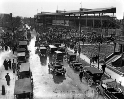 Traffic Surrounding Chicago Cubs Wrigley Field in the 1920s Photo | eBay