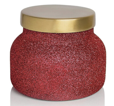 New Capri Blue Glam Petite Signature Jar Red Glitter Volcano 8 OZ | eBay