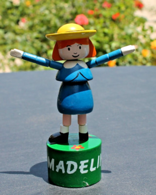 Vintage Schylling Madeline Wood Toy Thumb Puppet Push Toy | eBay