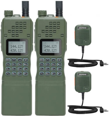 2SET BAOFENG AR152 15WATT UHF/VHF TACTICAL TWO WAY RADIO WALKIE TALKIE ...