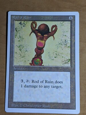 ROD OF RUIN - MTG Revised / 3rd Edition Artifact | eBay