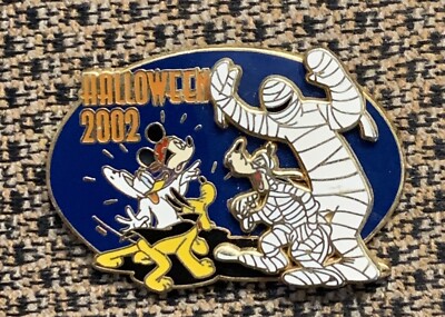 Disney Halloween 2002 Mickey Pluto Donald Goofy Mummy Costume Pin LE ...