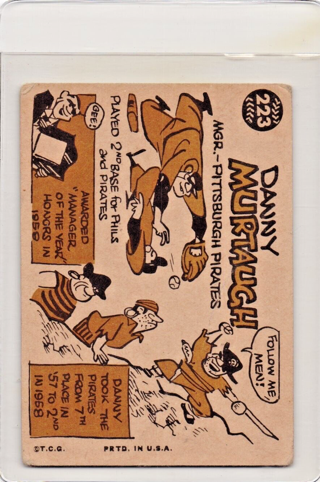 1960 Topps #223 Danny Murtaugh | eBay