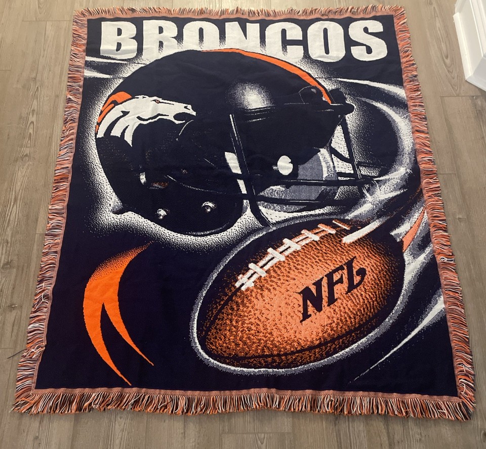 Northwest Company Denver Broncos Tapestry Blanket Size 52 x 44 Inch NFL ...