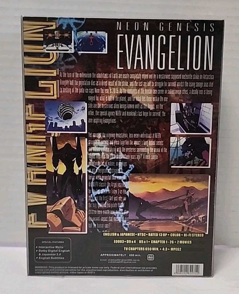Neon Genesis Evangelion: Death & Rebirth - Complete 5 Disc DVD Set | eBay
