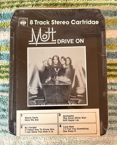 1975 Mott - Drive On - Sealed UK 8-track tape #42-69154 Mott the Hoople ...