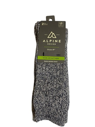 NWT ALPINE DESIGN PERFORMANCE HIKING CREW SOCKS SIZE LG 9-12 | eBay