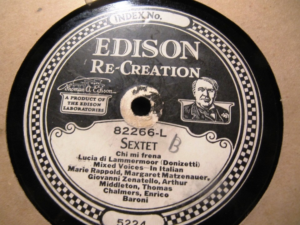 1916 Lucia Sextet ZENATELLO VERLET Rappold MATZENAUER Alice Verlet ...