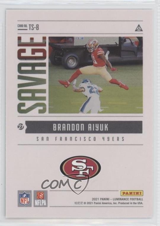 2021 Panini Luminance Savage Brandon Aiyuk #TS-8 | eBay