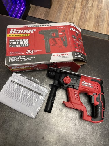 Bauer Cordless 1/2" SDS-Plus Type Rotary Hammer 2144C-B (Tool Only ...