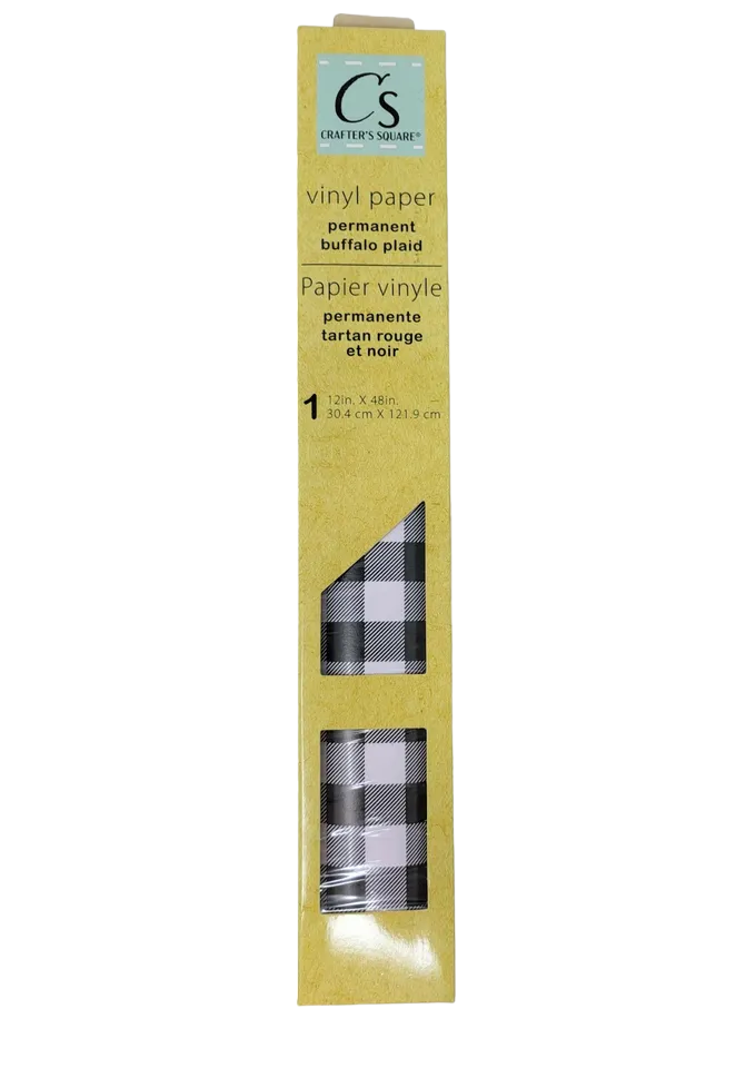 Crafter's Square Permanent Vinyl Paper 12" x 48"-New-Buffalo White ...