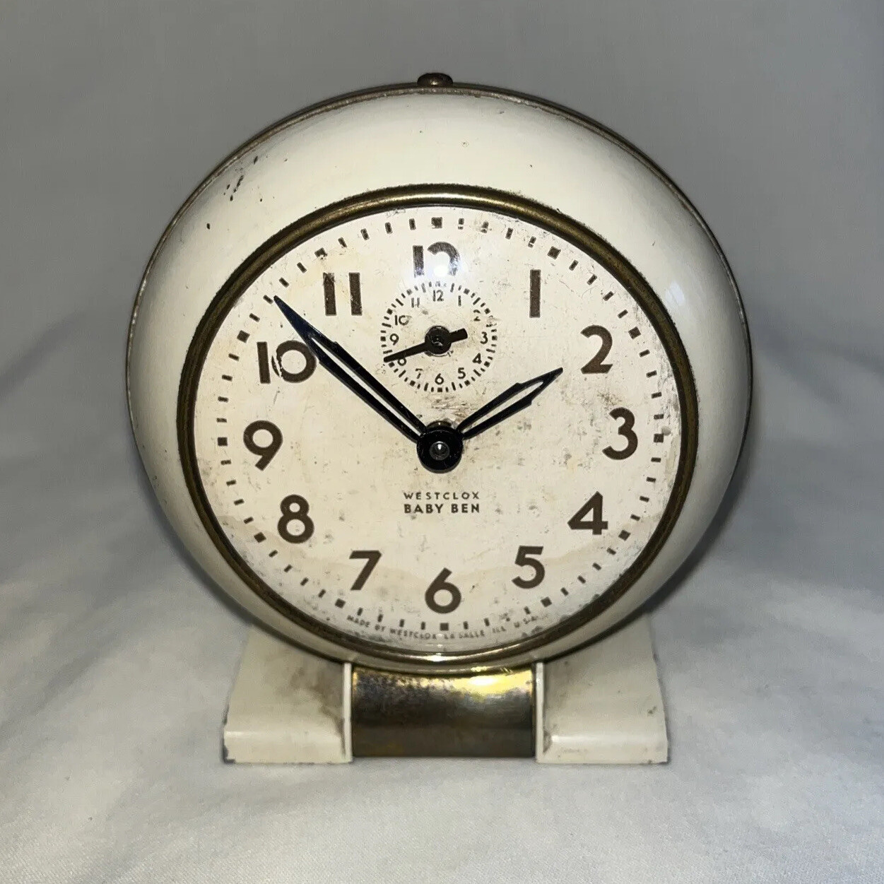 1939 Off White Westclox Baby Ben Style 5a Alarm Clock-Works | eBay