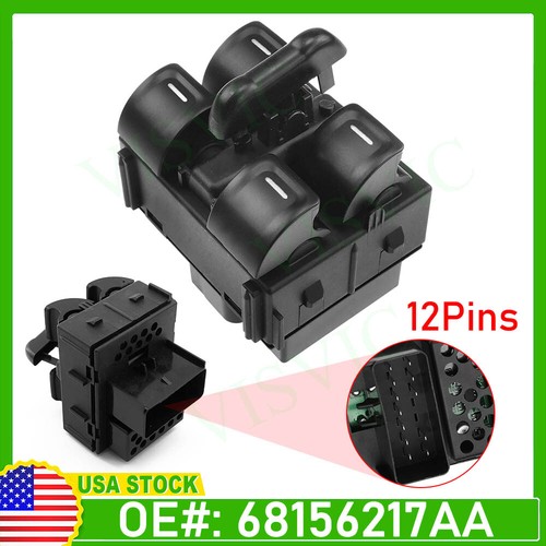 OE Front Console Master Power Window Switch for Jeep Wrangler 4Door ...