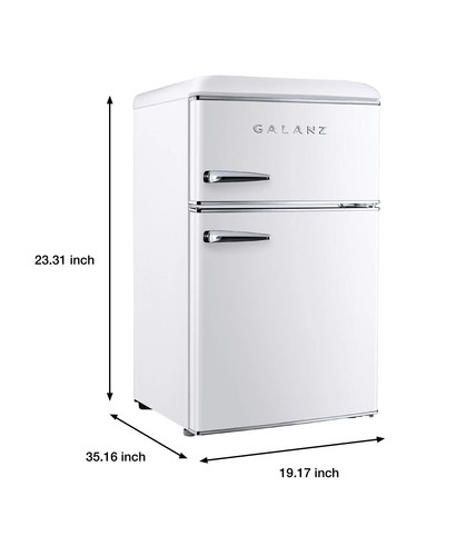 Galanz 3.1 cu ft Retro Mini Fridge (5 Colors) - Free Shipping & Return ...