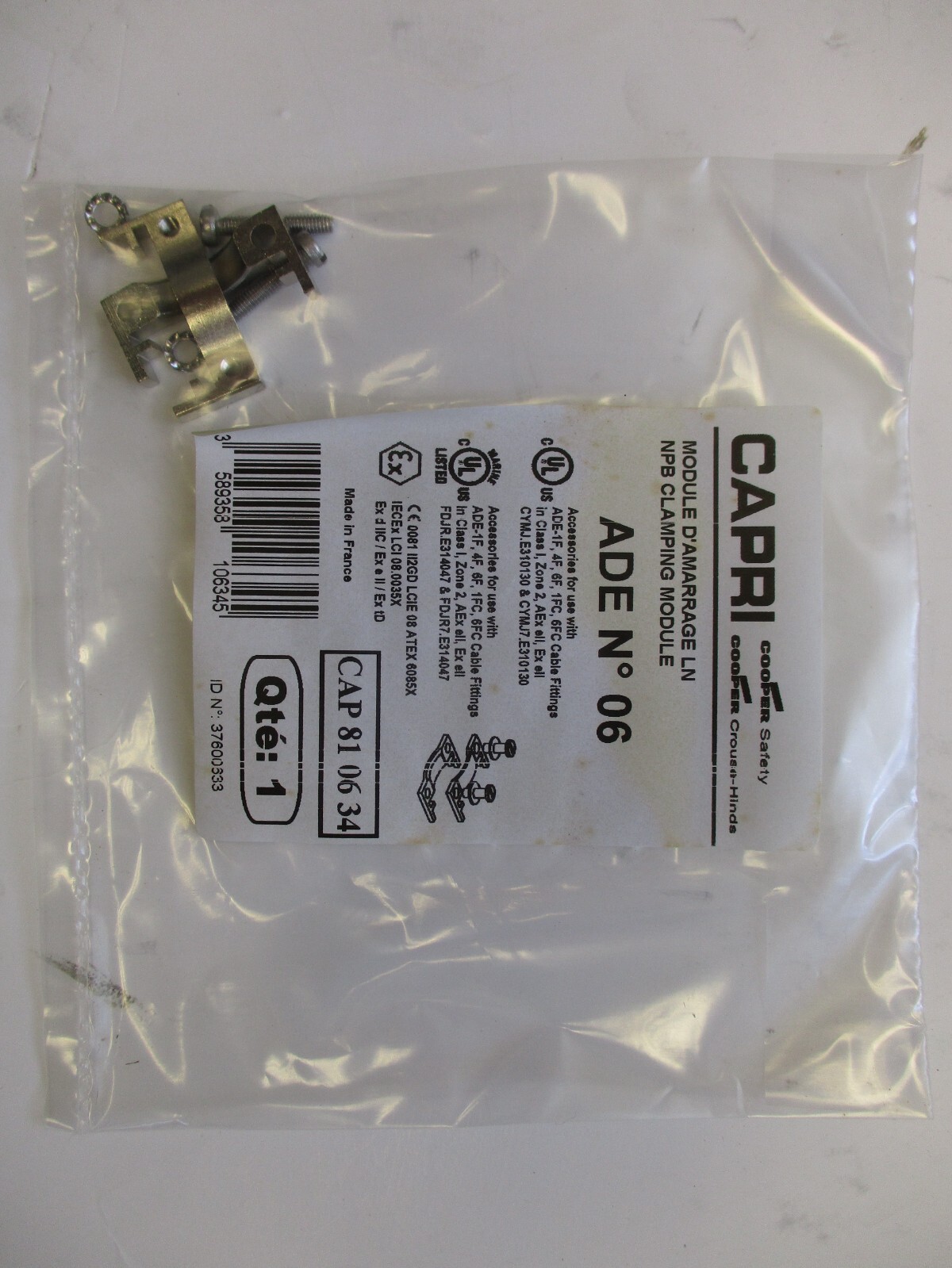 CAPRI-CROUSEHINDS NPD CLAMPING MODULE ADE GLANDS CAP810634 | eBay