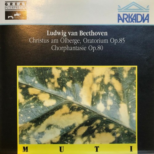 Beethoven: Christus am Olberge Chorphantasie Muti Op. 85 Op. 80 (CD ...