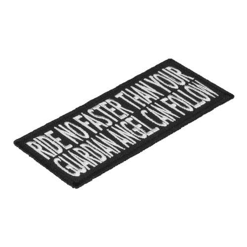Ride No Faster Than Your Guardian Angel Patch, Biker Patches | eBay