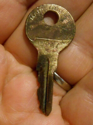 Vintage Old Original Brass Copper Unknown Name Brand Key # WN647 | eBay