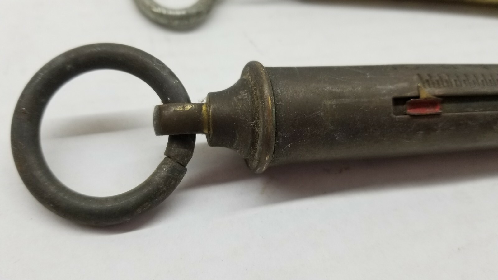 2 CHATILLON HANGING BRASS FISH SCALE 10 AND 20 LB VINTAGE STEAMPUNK ...