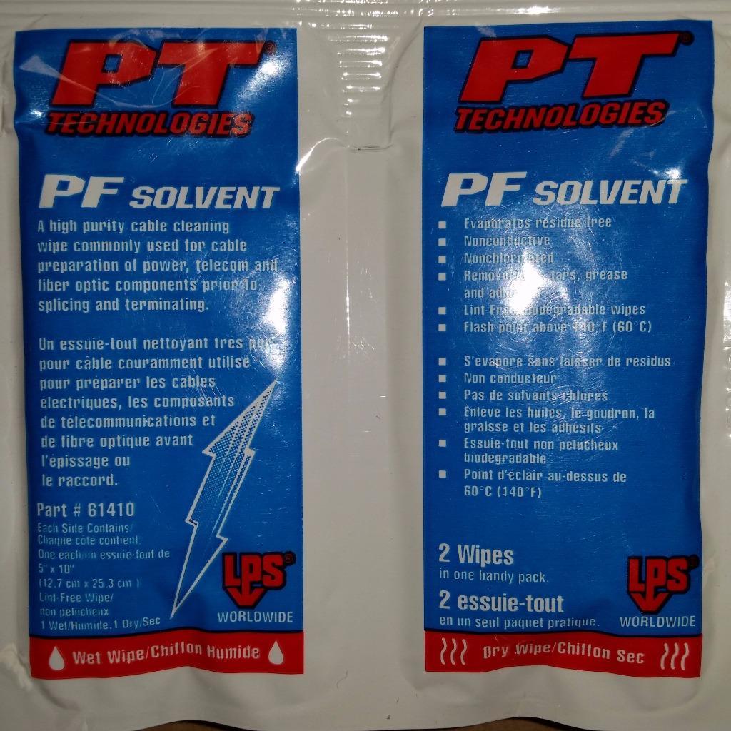 SETS - PT Technologies PF Solvent Wipes F35073-000 / in Pkg* for sale ...