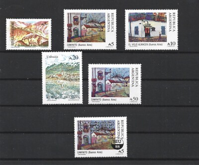 Argentina 1988 Tourism Paintings Complete Permanent Set + Urology ...