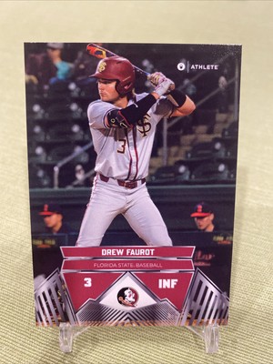 2025 Onit Athlete Florida State Seminoles NCAA Baseball Card #B-15 DREW ...