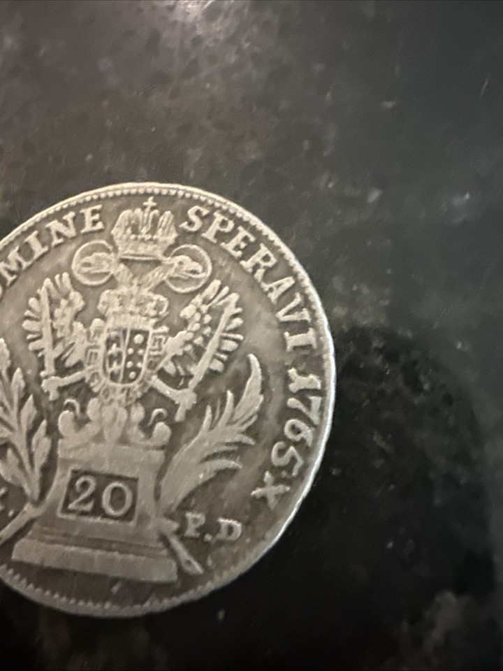 AUSTRIA 1765 20 Kreuzer Coin. Mint Mark Is a B. Well Marked Circulated ...