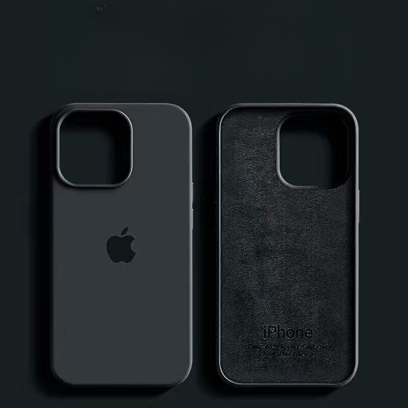 Liquid Silikon Hülle For iPhone 17 16 15 14 13 12 Pro Max Plus Logo ...