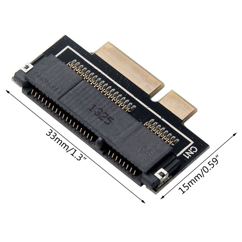 mSATA SSD to SATA Adapter Card Slot for 2012 A1425 A1398 with Baffle | eBay