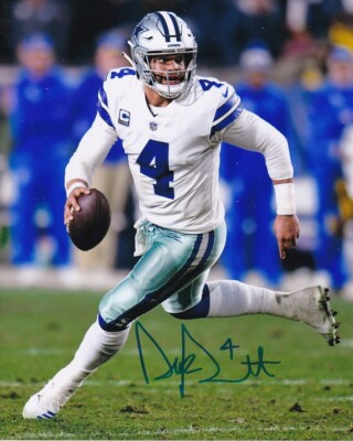 DAK PRESCOTT DALLAS COWBOYS SIGNED AUTOGRAPH 8X10 PHOTO | eBay