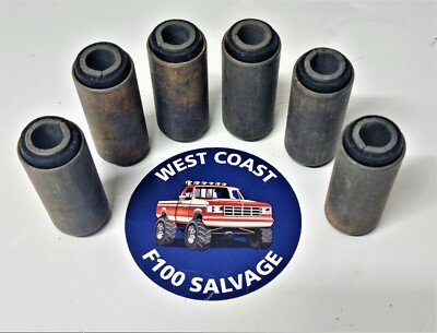 FORD F100 2WD F100 REAR SPRING / SHACKLE BUSH X6 RUBBER 74-80. 1402 ...