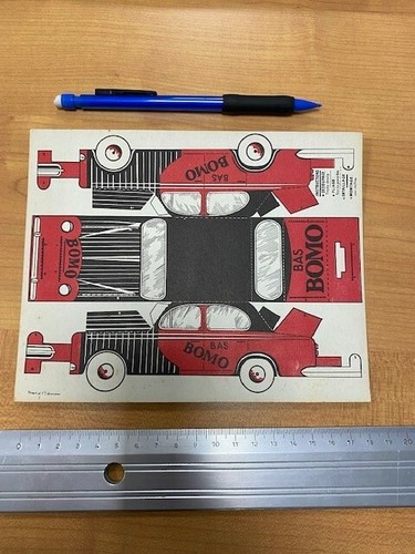 decoupage publicité Bas BOMO planche carton Peugeot 403 Vintage 1/43 | eBay
