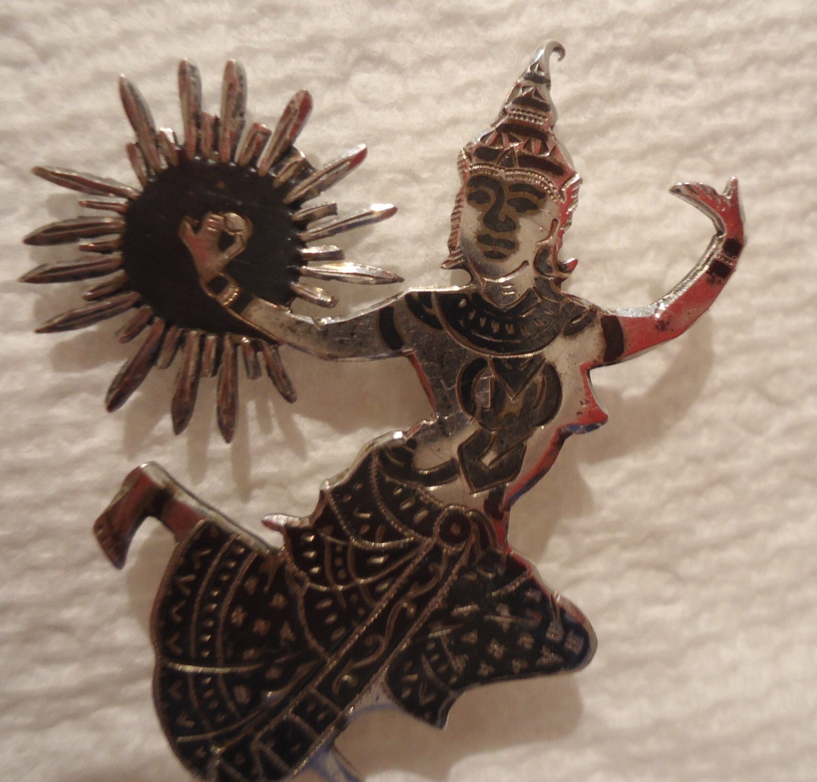 Siamese Silver Sterling Pin 1 1/2" Marked | eBay