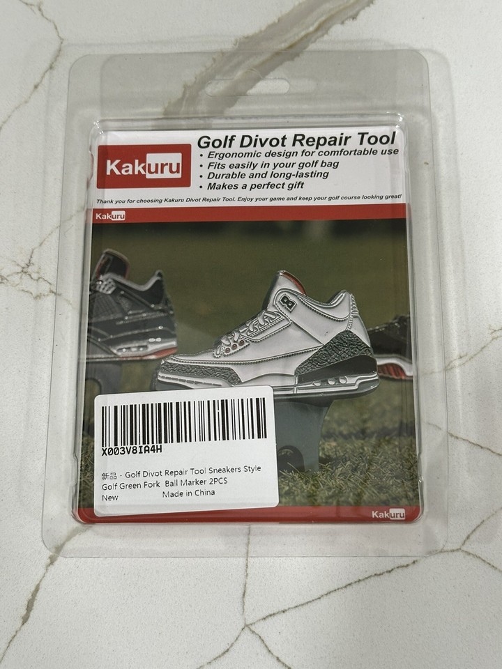 KAKURU golf divot repair tool fix the greens with ease retro sneaker ...