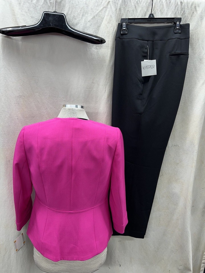KASPER PANT SUIT /NEW WITH TAG/SIZE 14/RETAIL$240/LINED/INSEAM32 ...