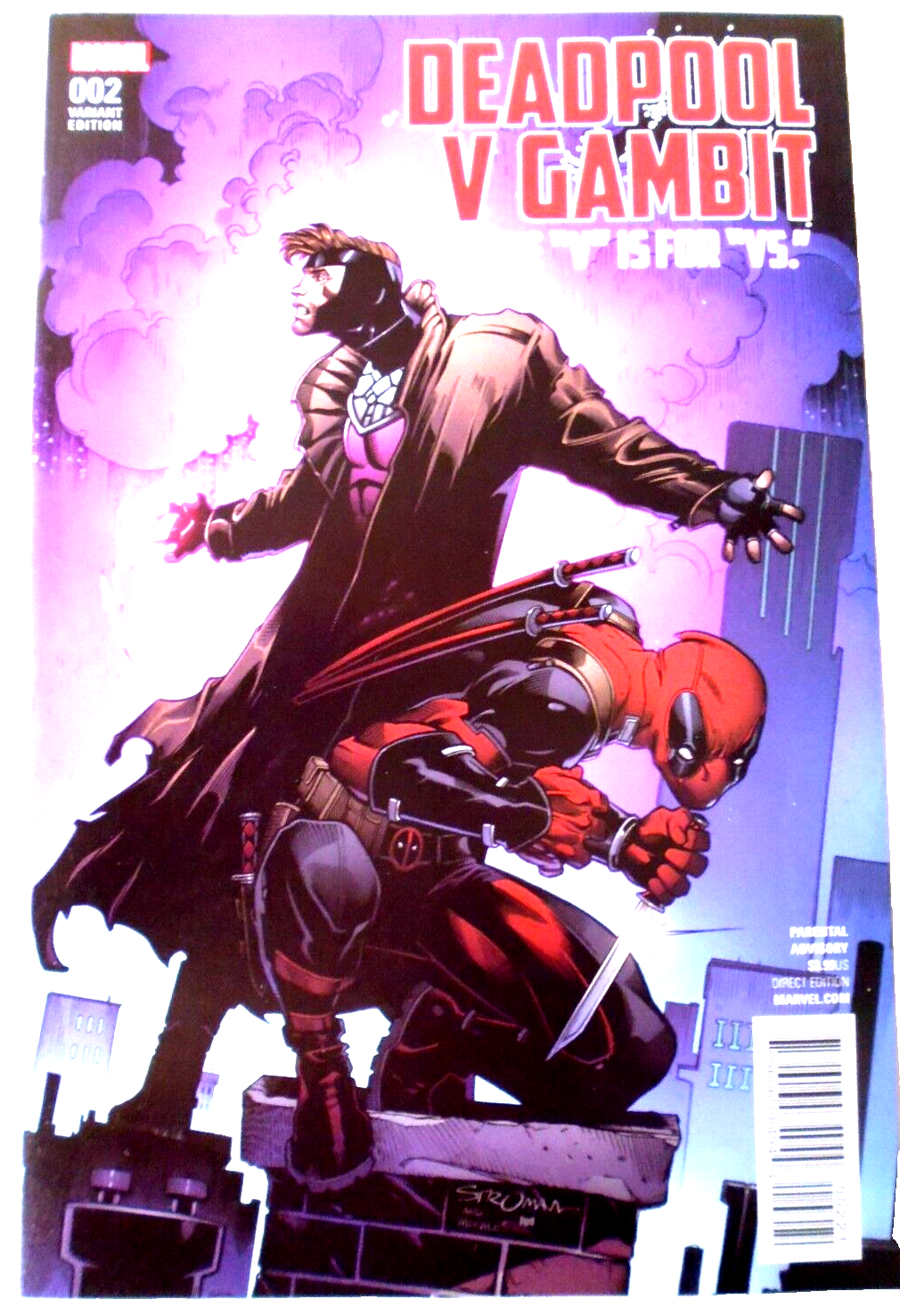 DEADPOOL VS GAMBIT ISSUE # 2. VARIANT EDITION. SEPT. 2016. MARVEL ...