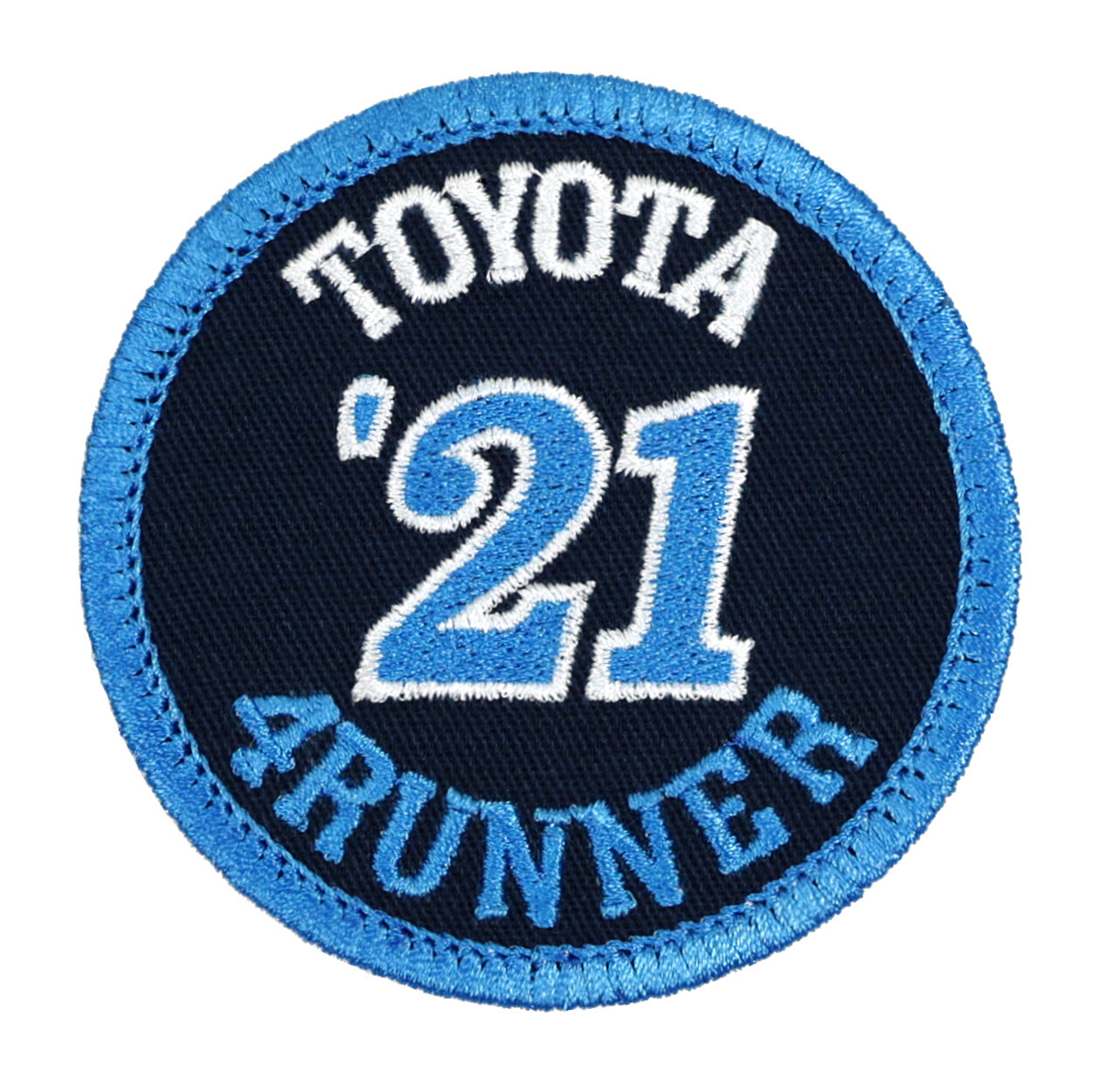 2021 Toyota 4Runner Embroidered Patch - Blue Twill/Aqua Iron-On Sew-On ...