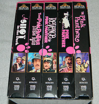 Classic The Pink Panther Peter Sellers VHS Tapes Box Set of 5 ...