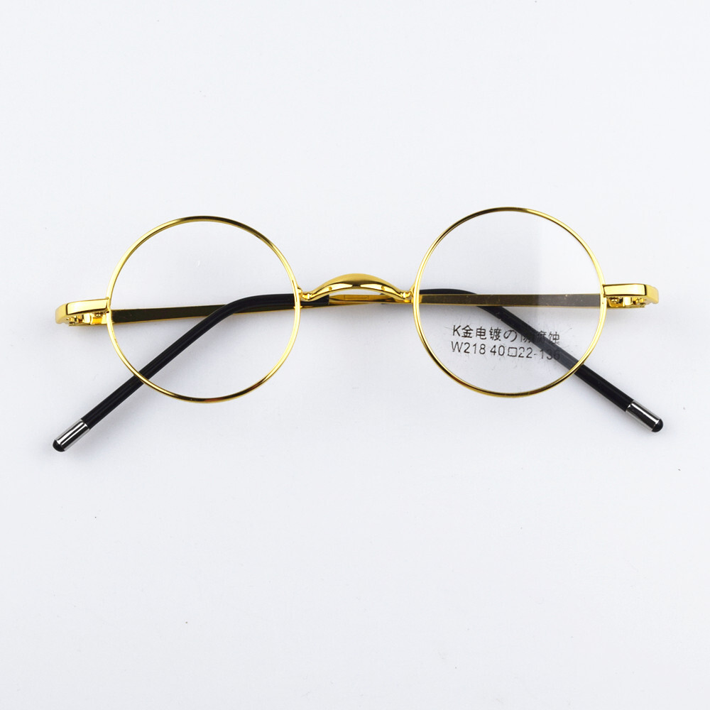 Vintage Small Round Eyeglass Frames Metal Full Rim Optical unisex ...