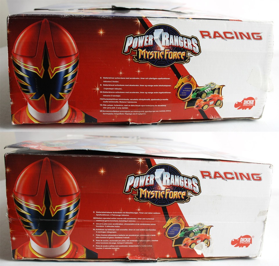 RARE POWER RANGERS MYSTIC FORCE RACING SET WITH CARS DICKIE NEW MIB ...