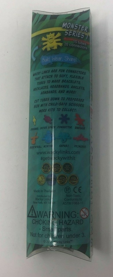 Wacky Links DIY Kids Tubes & Connectors Interlocking Building Kit ...