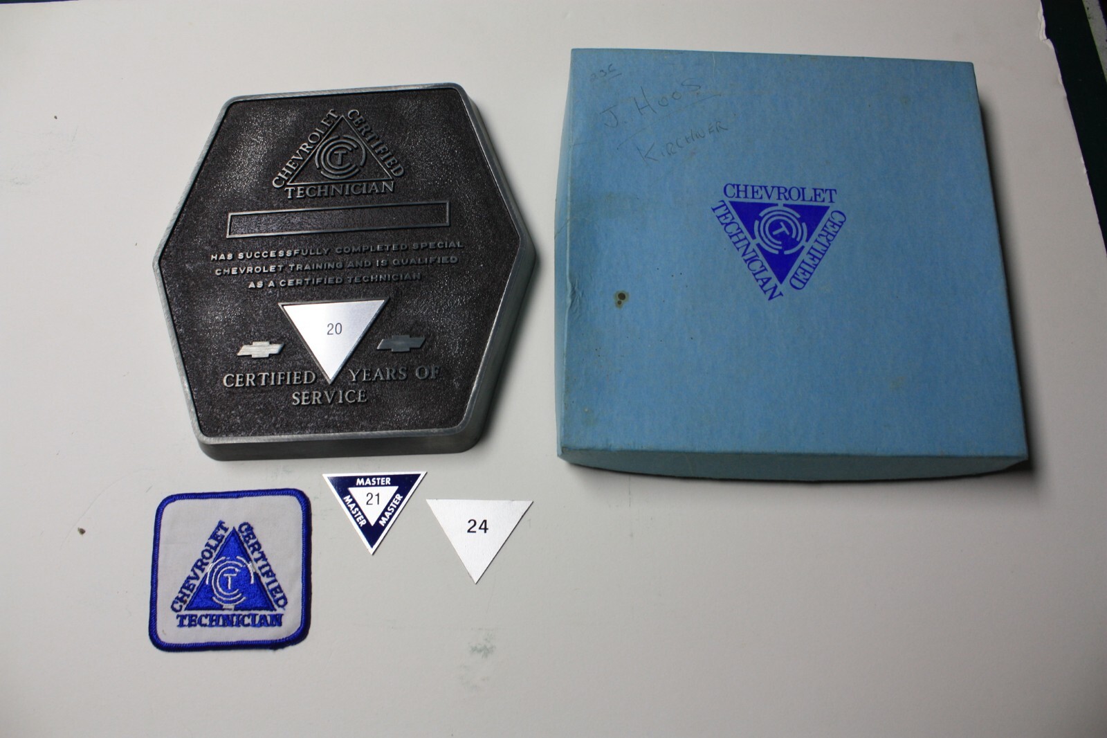 Chevrolet Dealer Certified Master Technician Service Plaque Award ...