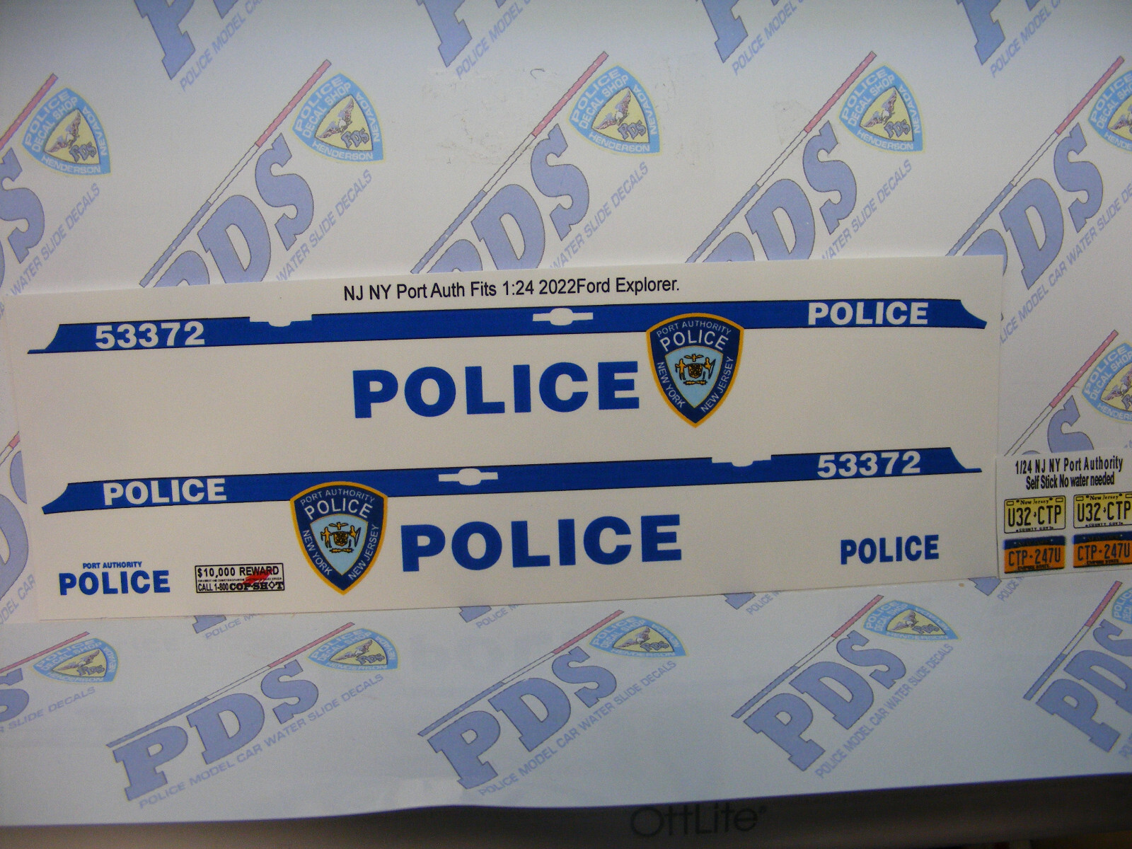 NY NJ Port Authority Police K9 1:24 Water Slide Decal Set Fits 2022 ...