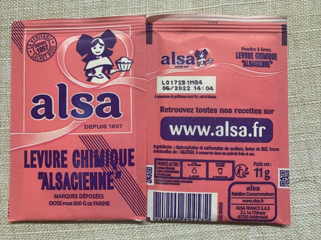 Alsa French Baking Powder Levure Chimique Alsacienne 500g X 8 Sachets ...