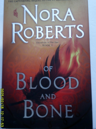 BOOK Blood Bone: Chronicles of the One, Book 2 - NORA ROBERTS Hardcover ...