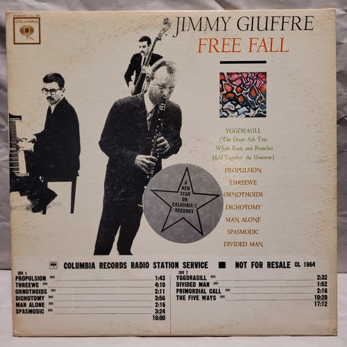 HEAR👂Jimmy Giuffre Free Fall Mono Jazz LP WLP Promo Paul Bley Steve ...