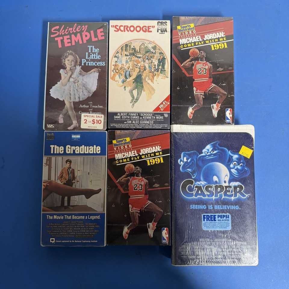 📼 SEALED VHS LOT of 13 Tapes – Classics Horror Sports Family Factory ...