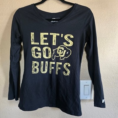 Colorado Let's Go Buffs Black Long Sleeve Shirt Russell Athletic Med | eBay