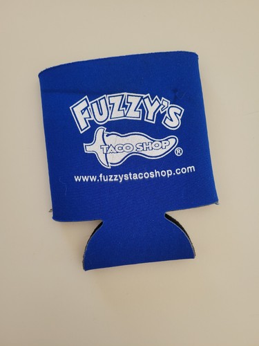FUZZY'S Taco Shop Koozie Can Bottle Beverage Drink Travel Cover Blue ...