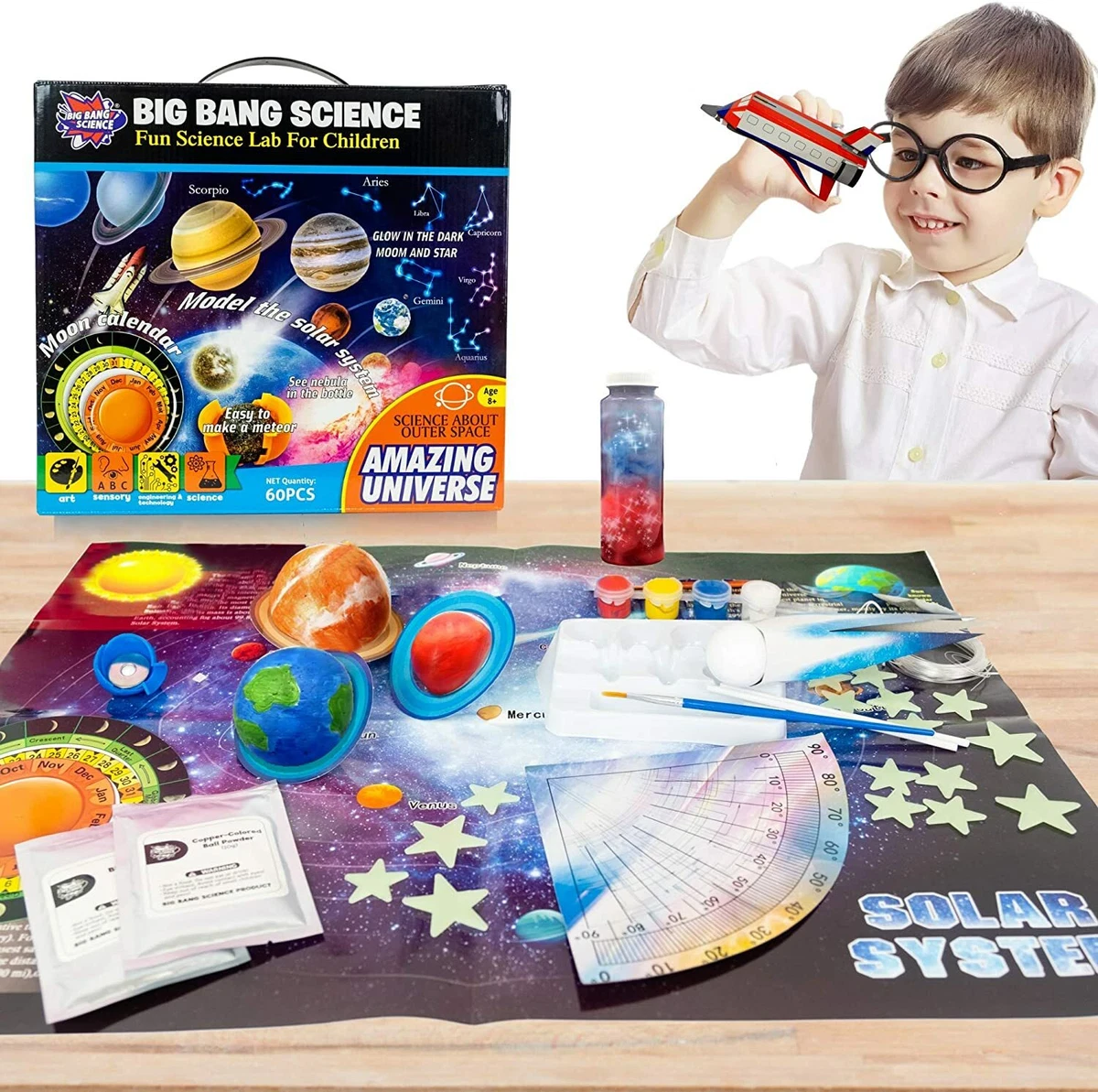 3d Solar System Poster